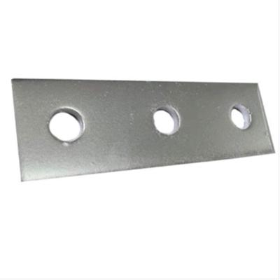 China Q195 / Q235 Unistrut Fittings Flat Plate Durable Galvanized For Building Construction for sale