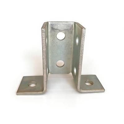 China Solar Mounting Bracket Base Galvanized Steel ISO9001 1.2–2.0kN/㎡ Snow Load for sale