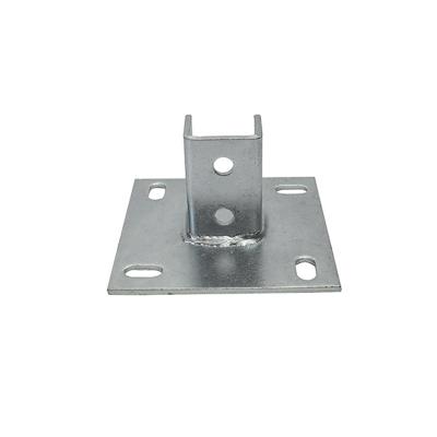 China PV Panel Mount Base Heavy Duty Support Base Q235 Steel Material for sale