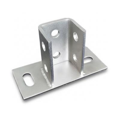 China Universal Solar Mounting Bracket Base Adjustable Hot Dip Galvanized for sale