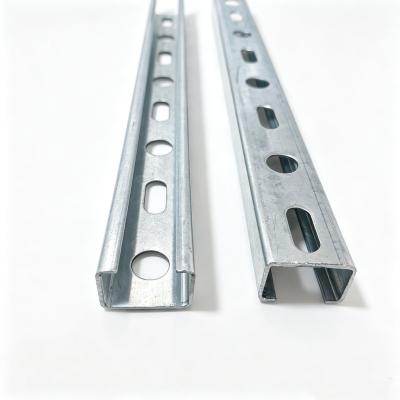 China JIUCAN factory hot selling 41x41 41x21 Strut Channel Unistrut Slotted Strut Channel for sale