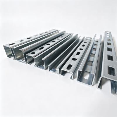 China Customized 27×18/28×30/38×40/30×30mm Galvanized Slotted C Channel for sale