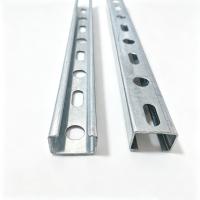 China Customized 27×18/28×30/38×40/30×30mm Galvanized Slotted C Channel for sale