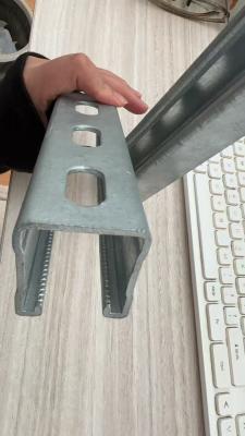 China Heavy Duty HDG Strut Channel 41x62 41x41 mm 2.5 mm Wall for Pipe Support Solar Mounting for sale