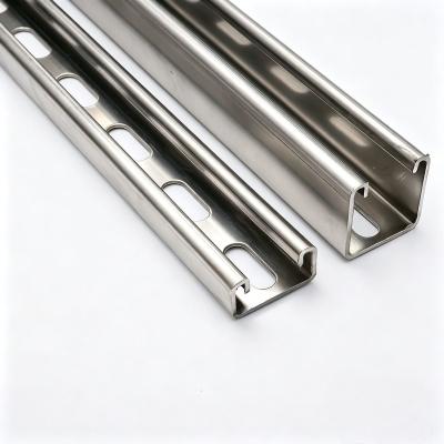 China Stainless Steel 304 316 Slotted Strut C Channel 41x41mm Multiple Sizes 1 Ton MOQ for sale