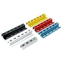 China Powder Coated Slotted Strut C Channel 41x41mm 41x21mm Multiple RAL Colors Available for sale
