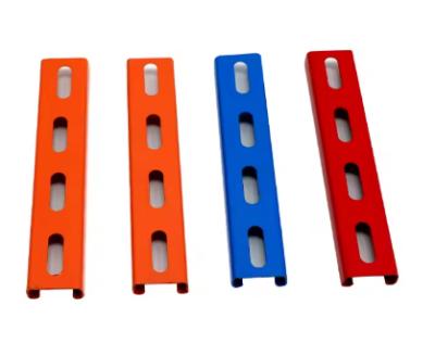 China Powder Coated BTB Double Strut Channel 41x82mm Textured Matte Architectural Finish for sale