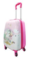 China Customizable Childrens Rolling Suitcase Childrens Carry On Luggage With Iron Trolley for sale