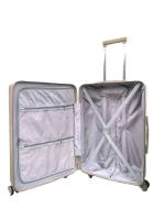 China Popular Design ABS Luggage 3Pcs-Set Elegant Plane Wheels Internal Combination Lock for sale