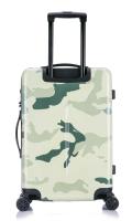 China ABS Luggage Set 3 Piece Set With Camouflage PC Printing,   Recessed Plane Wheel Durable  TSA Lock  Aluminium Trolley for sale