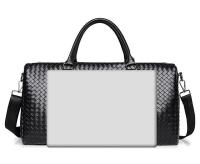 China Braid PU Fabric Retro Style Large Sports Duffel Bag Wear Resistant for sale