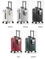 China ABS Small Front Open Carry On Luggage Cabin Spinner Luggage Classical Design for sale