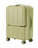 China 45-55L Light Macaron Color Cabin Carry On Suitcase With Half Front Compartment for sale