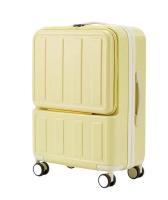 China 45-55L Light Macaron Color Cabin Carry On Suitcase With Half Front Compartment for sale