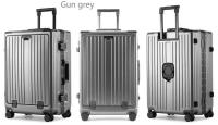 China TSA Approved Cabin Travel Luggage Aluminum Hard Shell Suitcase With Spinner Wheel for sale