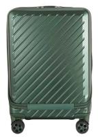 China OEM ODM Hardside Carry On Luggage With Front Pocket Double Wheels for sale