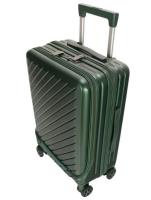 China OEM ODM Hardside Carry On Luggage With Front Pocket Double Wheels for sale