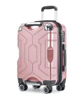 China Sturdy  ABS PC Lightweight Hard Travel Luggage Trolley Mechanical Style for sale