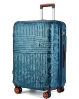 China Novelty Dark Floral Pattern Hard Cover Luggage Hard Case Suitcase Contrast Color for sale
