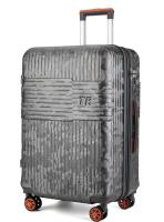 China Novelty Dark Floral Pattern Hard Cover Luggage Hard Case Suitcase Contrast Color for sale