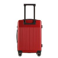 China Electronics Pattern Red  24 Inch Hardside Spinner Luggage Anti Scratch for sale
