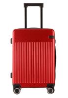 China Electronics Pattern Red  24 Inch Hardside Spinner Luggage Anti Scratch for sale