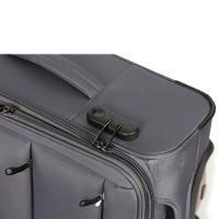 China EVA Padding Twill Nylon Fabric Soft Travel Luggage With Mute Double Wheels for sale