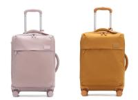 China Super Lightweight 2 Piece Soft Side Luggage Set Spinner Wheel Soft Shell Suitcase for sale