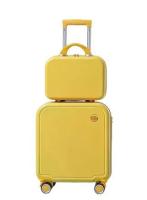 China OEM Childrens Rolling Suitcase With 1 Beauty Case Macaron Color  Youth Rolling Luggage for sale