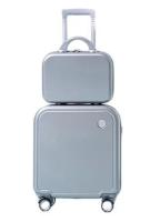 China OEM Childrens Rolling Suitcase With 1 Beauty Case Macaron Color  Youth Rolling Luggage for sale