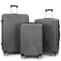 China Highly Durable Hard Shell 3 Piece Luggage Set With Silent Rolling for sale