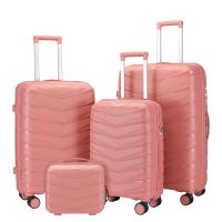 China Scratch Resistant  Polypropylene Luggage Bags 4Pcs Set Mutiple Color for sale
