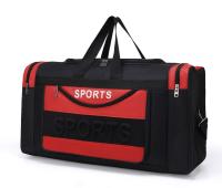 China Double Logos Light Weight Sports Weekend Bag Womens Gym Duffel Bag for sale