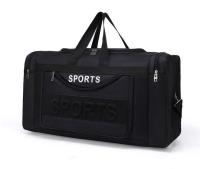 China Double Logos Light Weight Sports Weekend Bag Womens Gym Duffel Bag for sale