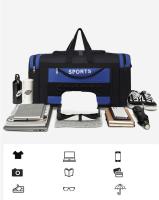 China Double Logos Light Weight Sports Weekend Bag Womens Gym Duffel Bag for sale