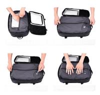 China Business Travel Backpack With Vacuum Compression Storage Compartment Multifunctional Laptop Backpack Customized for sale
