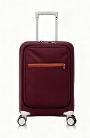 China Customized Carry On Cabin PP Hard Travel Luggage With Soft Front Open Easily Accessible Zipper Pocket Compartment for sale