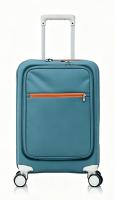 China Customized Carry On Cabin PP Hard Travel Luggage With Soft Front Open Easily Accessible Zipper Pocket Compartment for sale