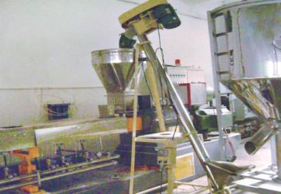 China HDPE Twin Screw Pvc Pipe Machine , Biodegradable plastic twin screw extruder for sale