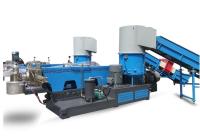 China Waste Plastic Granulator Machine 65-180mm Screw EPS Recycling Material for sale