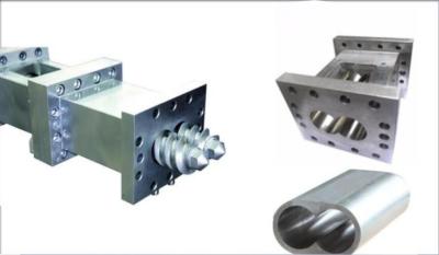 China 2mm Thickness Extruder Machine Parts , SGS Plastic Extruder Screw And Barrel for sale