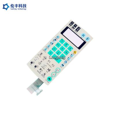 China Custom Tactile Membrane Keyboard with LCD Display 1.0mm Pitch 35V for sale