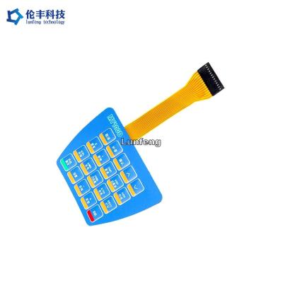 China Waterproof IP67 FPC Membrane Switch with 2.54mm Connector, 5 Million Cycle Life, -40°C to +80°C Operation for sale