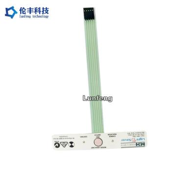 China Custom Made Tactile Membrane Keypad PET 3M468 Rear Adhesive for sale