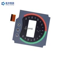China Dashboard Polyester PET Membrane Switch Keyboard with FPC Circuit 1.0mm Pitch for sale