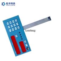 China Custom LCD Window Flat PET Membrane Switch with LED Backlight - 5 Million Cycle Life, -40°C to +80°C Operating Range for sale