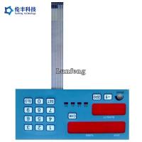 China Custom LCD Window Flat PET Membrane Switch with LED Backlight - 5 Million Cycle Life, -40°C to +80°C Operating Range for sale