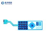China PET Tactile Keypad Waterproof Membrane Switch with ZIF Connector - 1,000,000 Cycle Life, -40°C to +80°C Operating Range for sale