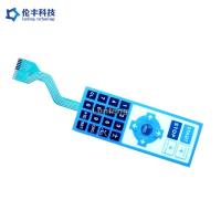 China PET Tactile Keypad Waterproof Membrane Switch with ZIF Connector - 1,000,000 Cycle Life, -40°C to +80°C Operating Range for sale
