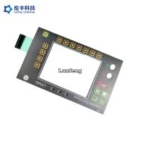 China Embossing Switch Waterproof Membrane Keypad with LED Backlight LCD Window - 5 Million Cycle Life, -40°C to +80°C Operating Range for sale